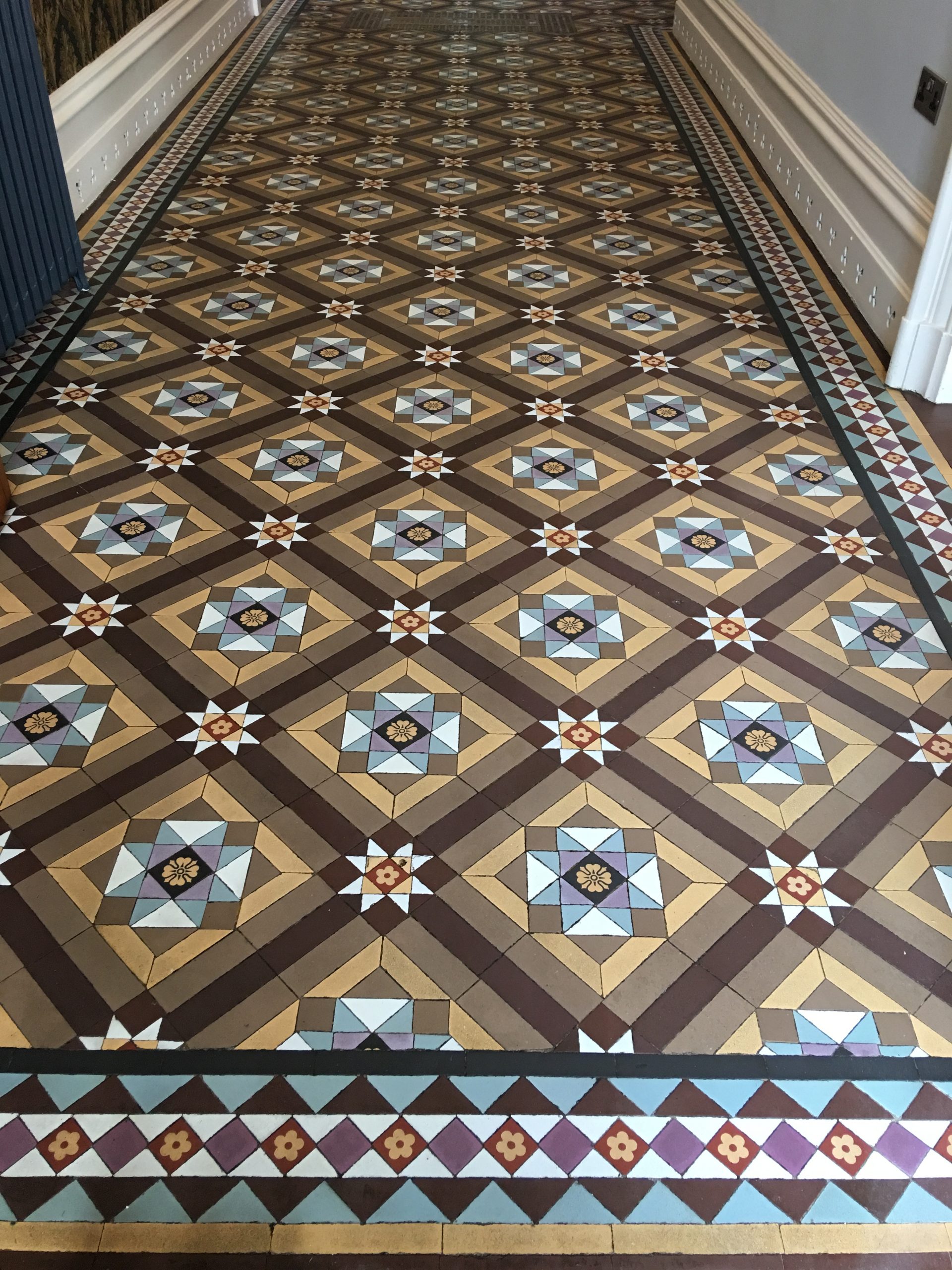 Minton Floor Restoration, Prestbury, Cheshire - Cheshire Restoration